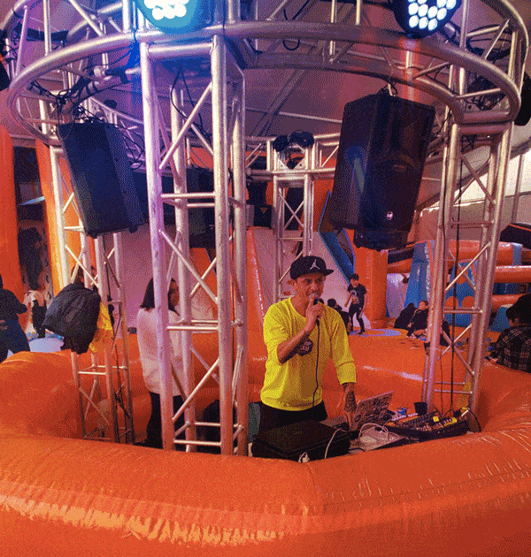 Inflatable Park DJ FX Booth, Parque Inflable Cabina Efectos, حديقة ...